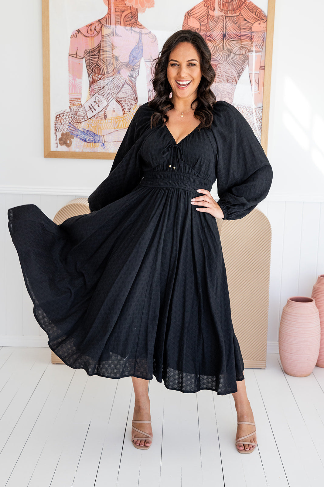 The Cheyenne Dress - Black — Sparrow & Finch Boutique