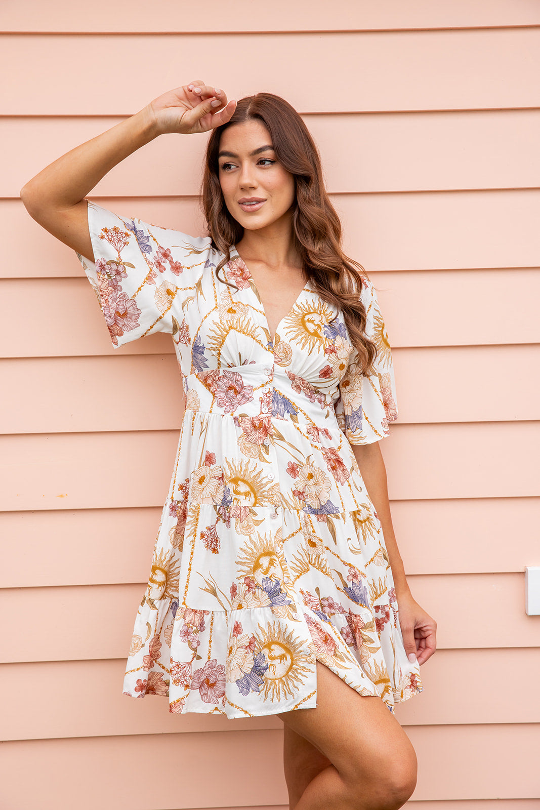 The Macy Dress - Celestial Sun — Sparrow & Finch Boutique